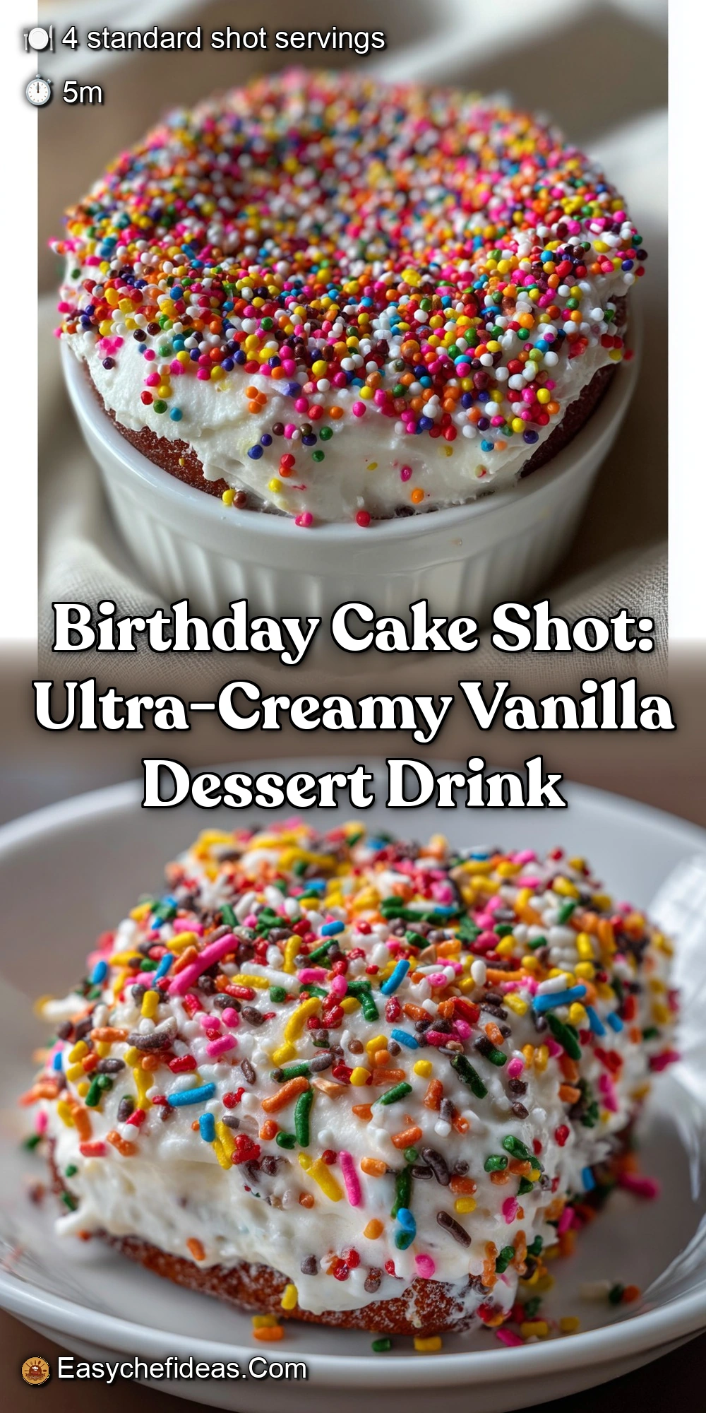 Birthday Cake Shot Recipe: Easy Vanilla Cream - Easy Chef…