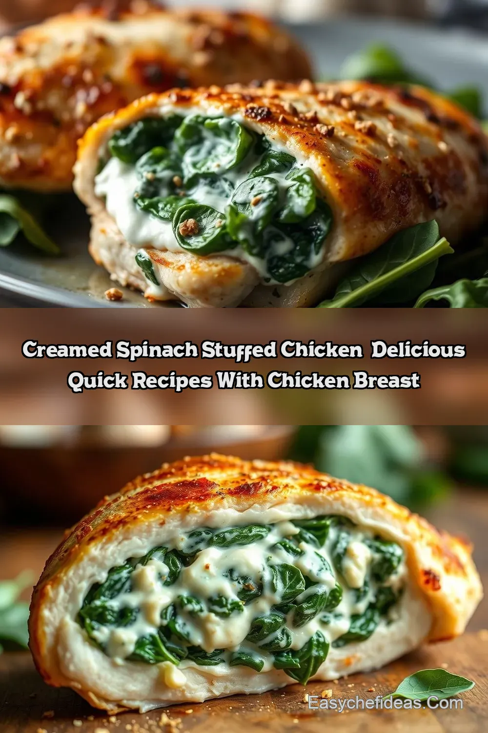 Creamy Stuffed Chicken Breast with Spinach: My Family’s…