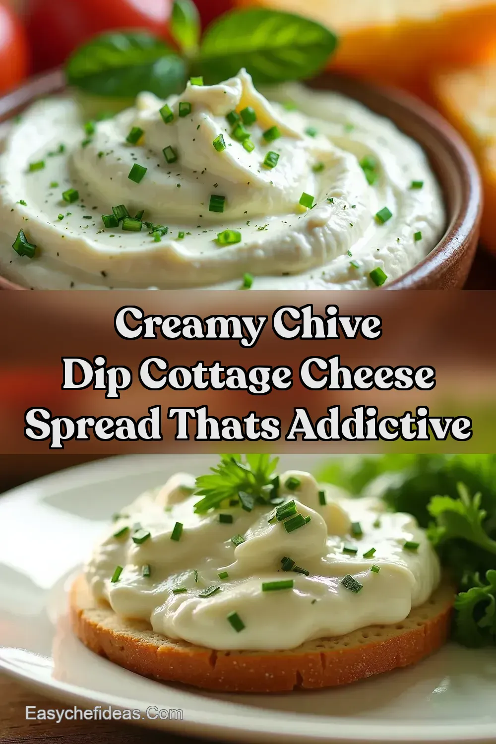 Cottage Cheese Chive Dream Easy Peasy Spread Recipe - Easy…