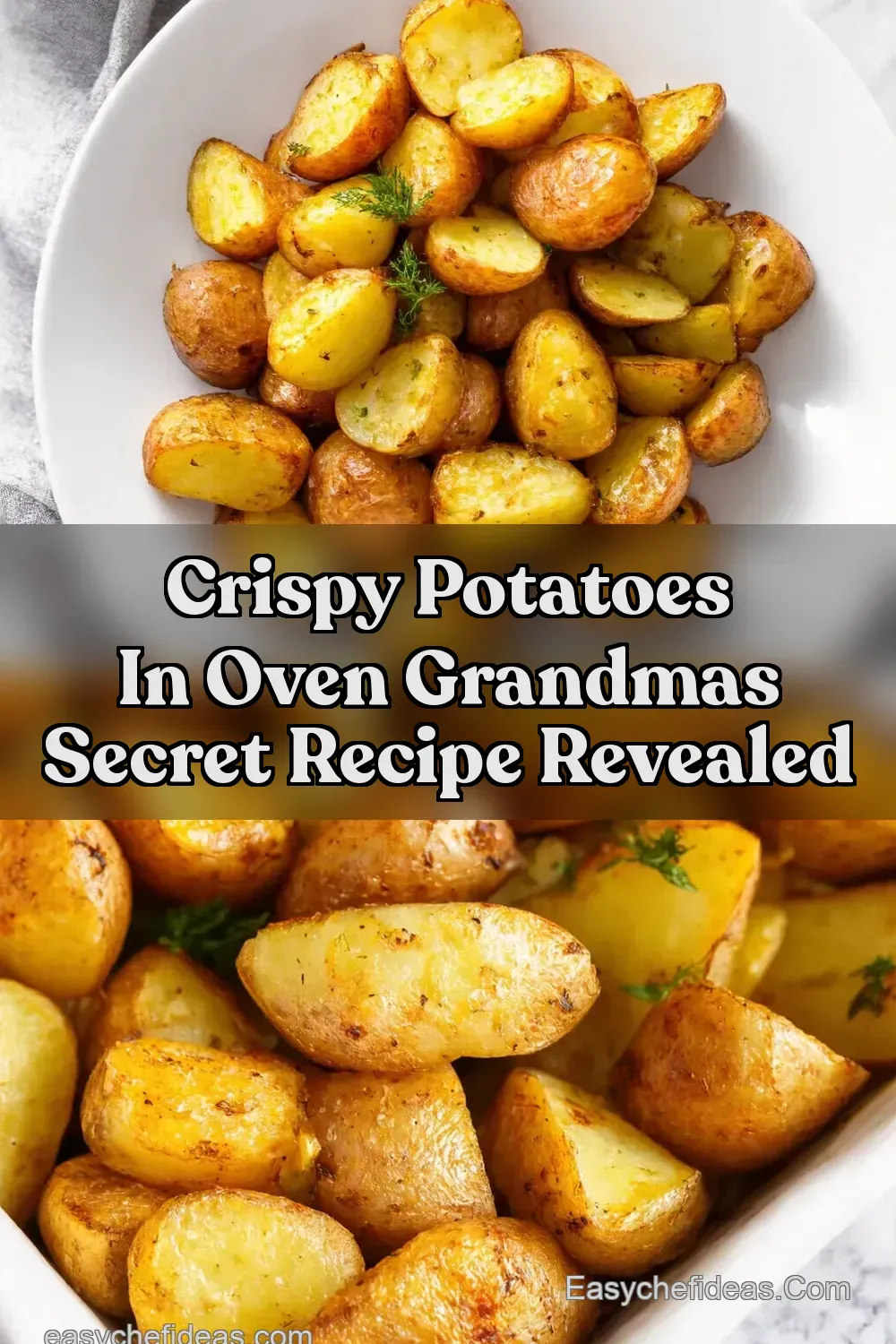 My Crispy Oven Roasted Potatoes Recipe Garlic Herb Magic