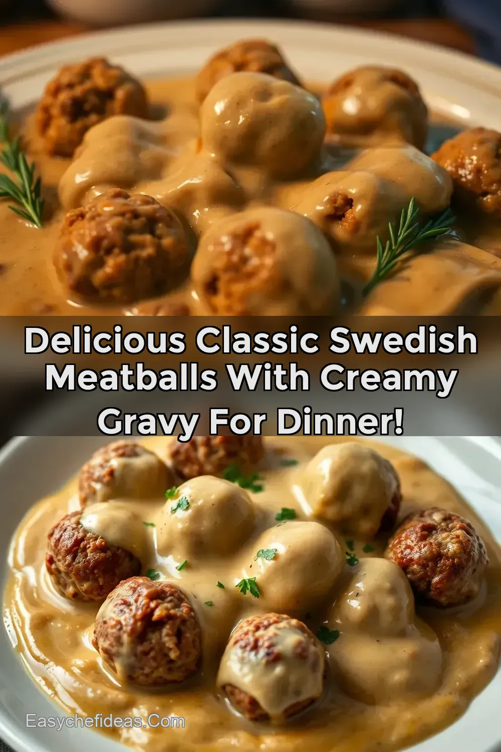 Classic Swedish Meatballs with Creamy Gravy: A Cozy Family…