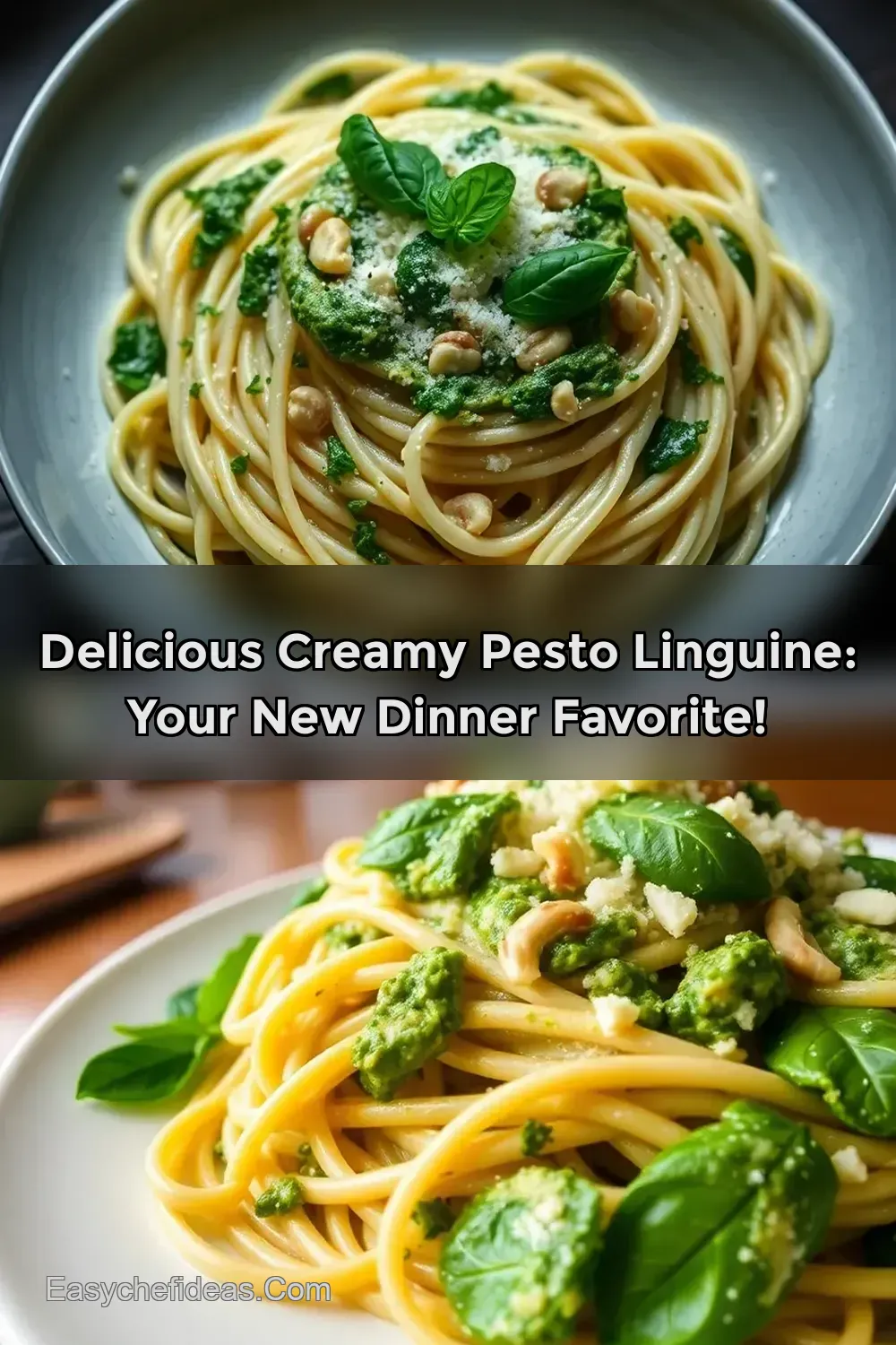 Easy & Delicious Pesto Pasta Meal: My Creamy Linguine…