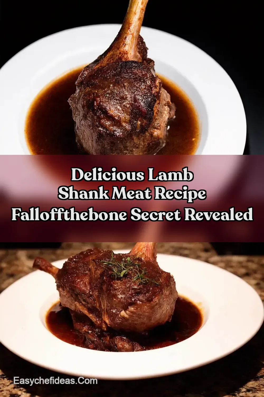 FallOffTheBone Lamb Shank Meat Recipe Red Wine Braised