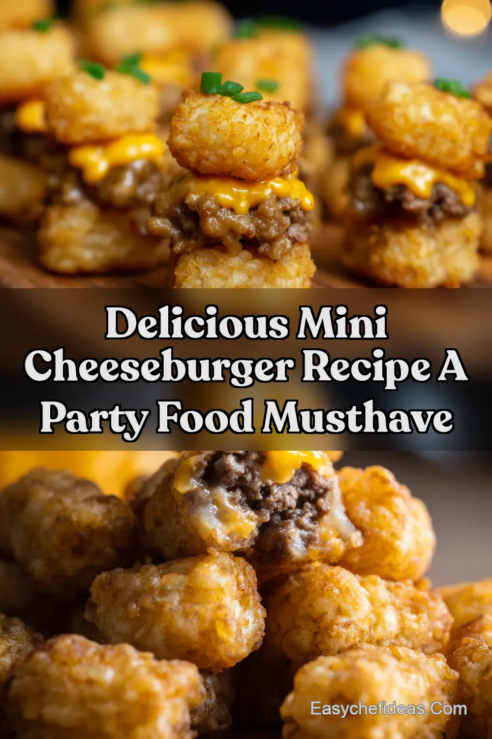 Tater Tot Cheeseburger Bites My GoTo Party Snack - Easy…