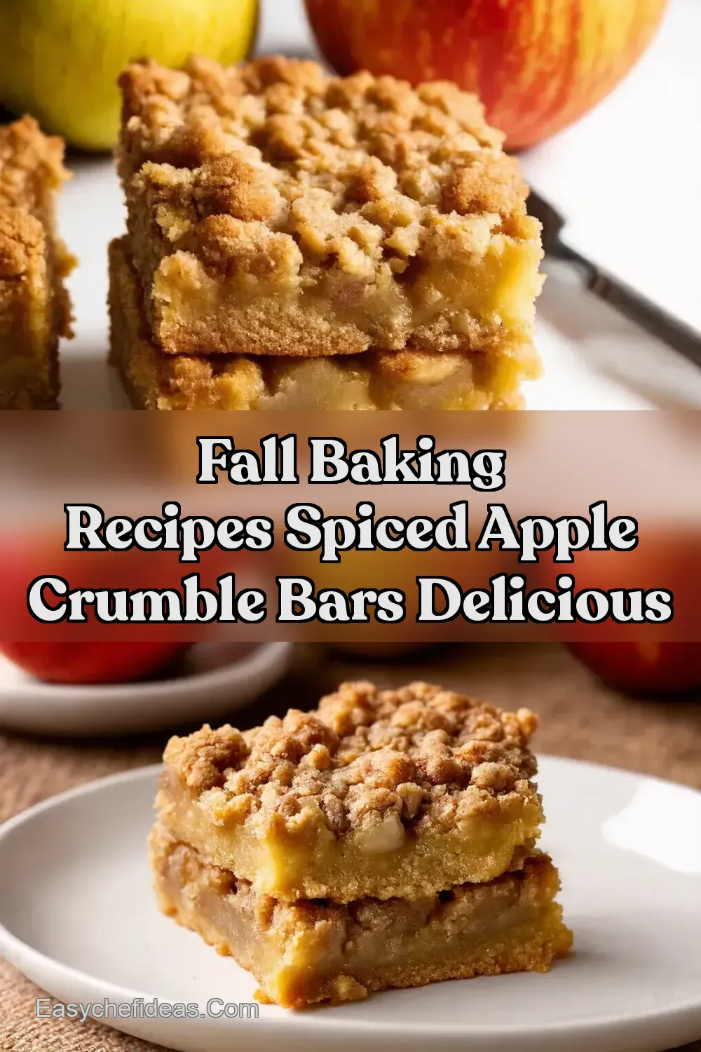 Spiced Apple Crumble Bars Easy Fall Baking Recipes - Easy…