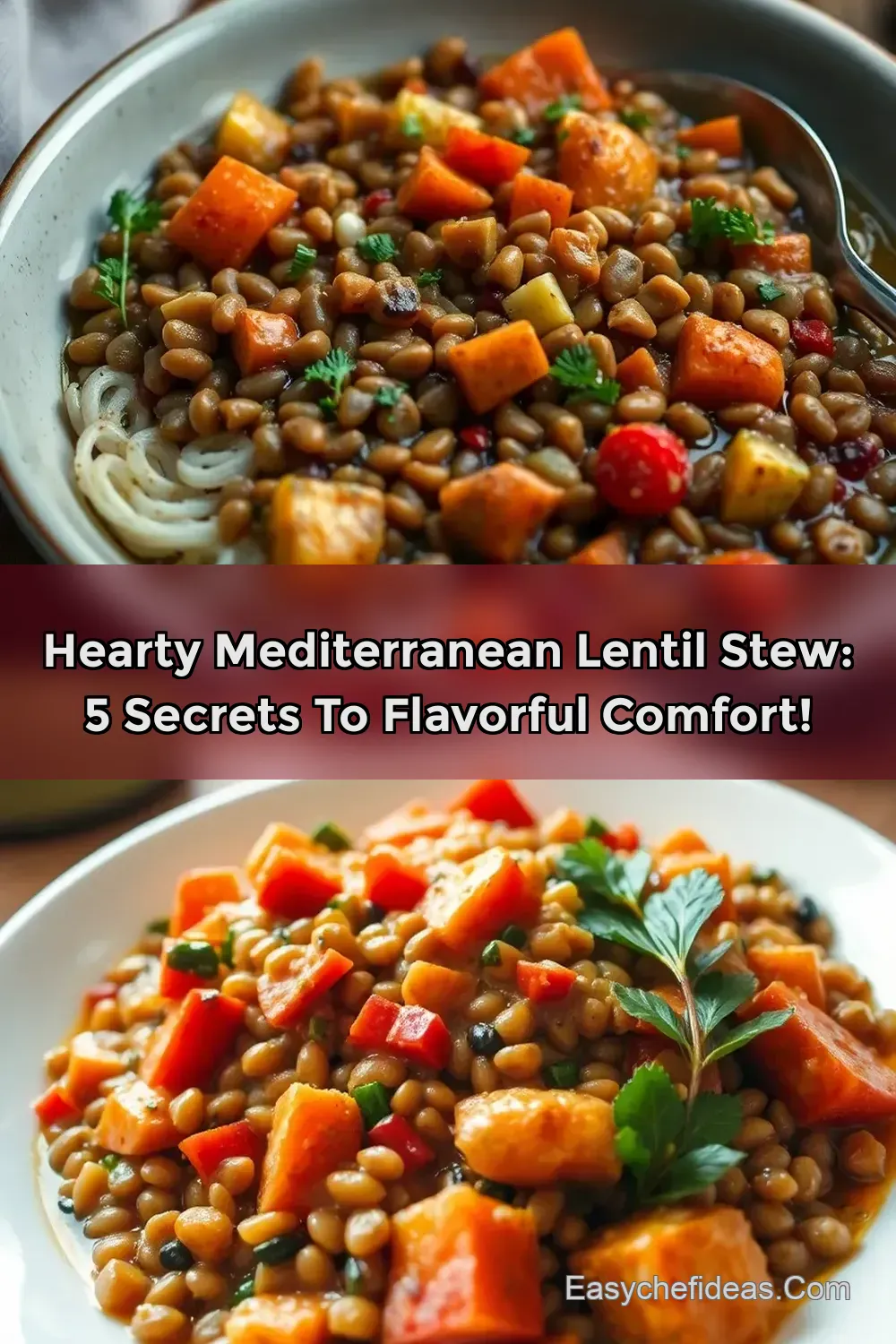 Cozy Spiced Lentil & Vegetable Stew: Easy Lentil Recipes…
