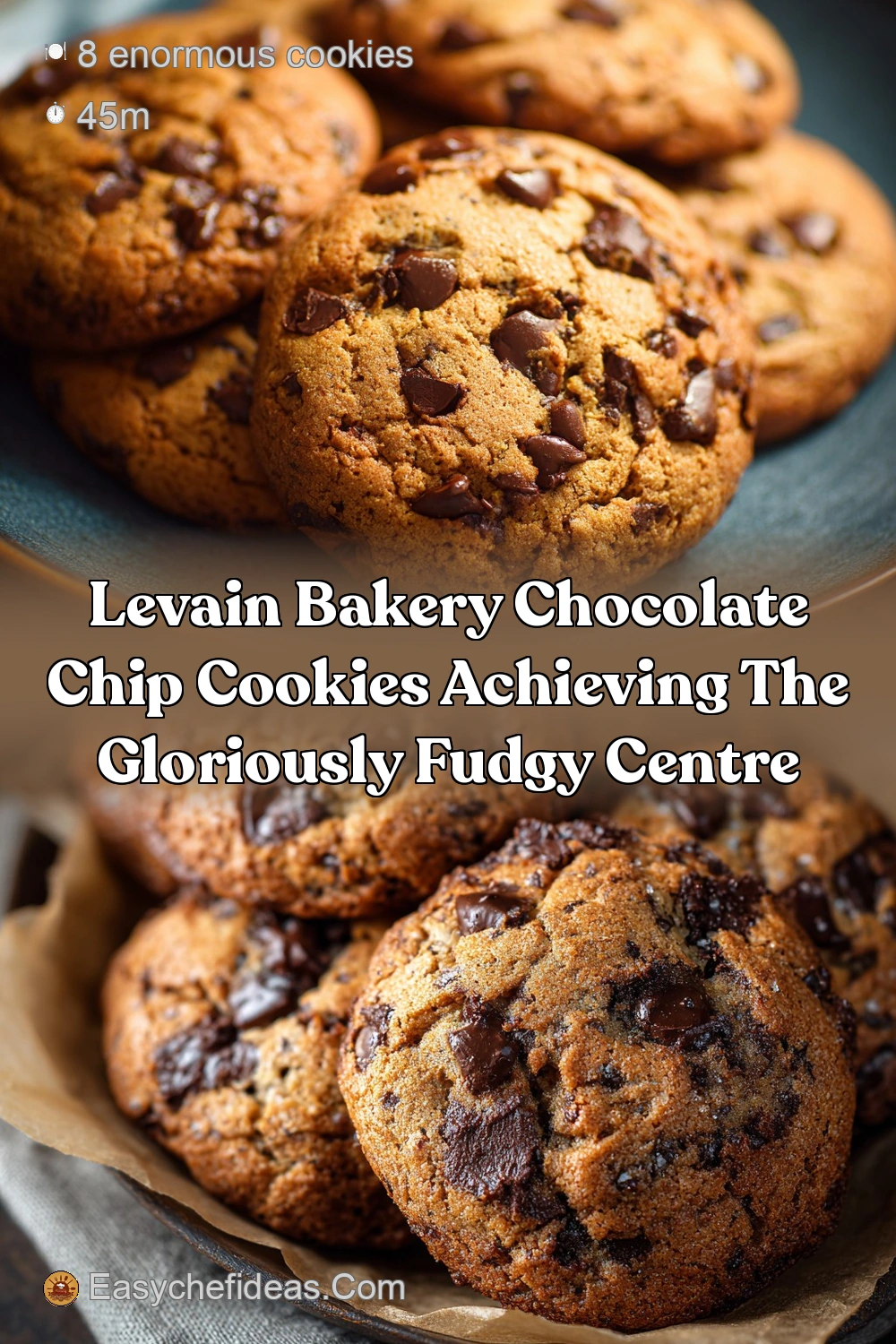 Levain Bakery Chocolate Chip Cookies Giant Fudgy Copycat…