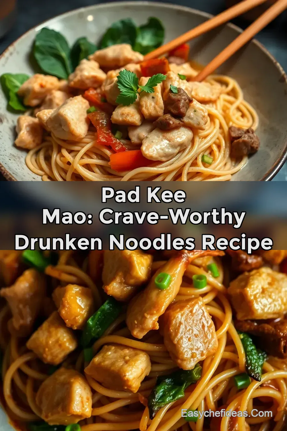 Thai Drunken Noodles (Pad Kee Mao) - My Quick & Fiery Fix!