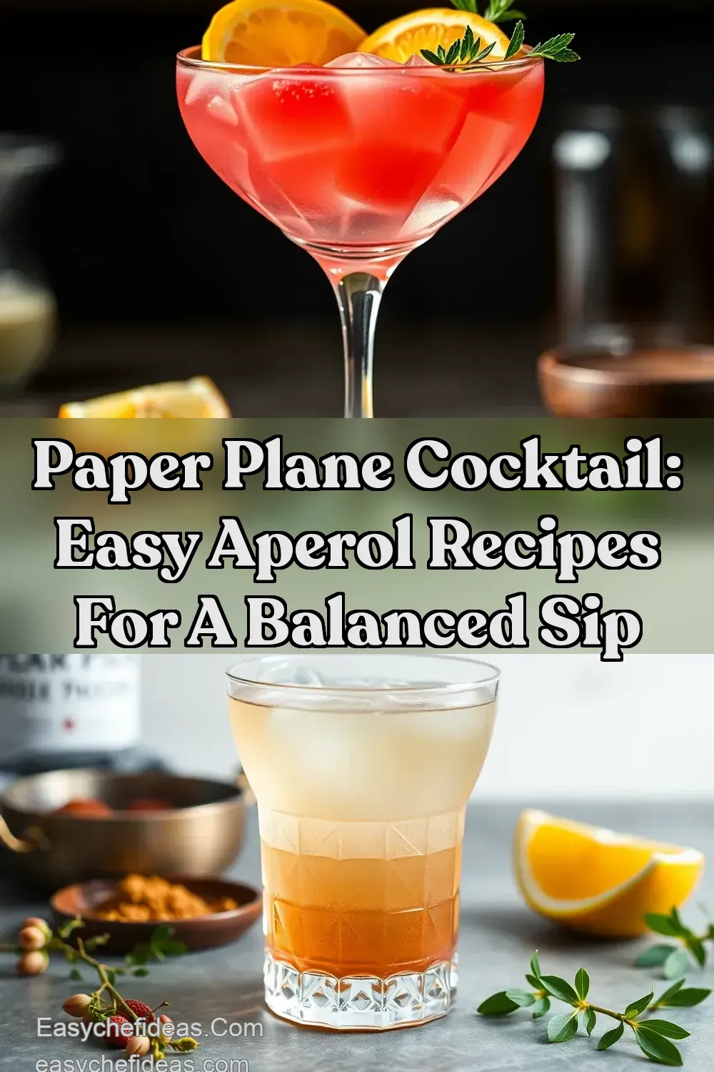 Paper Plane Recipe: The Perfectly Balanced Cocktail - Easy…