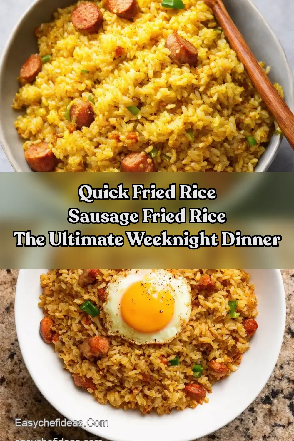 Easy Rice Meals Speedy Sausage Egg Fried Rice - Easy Chef…