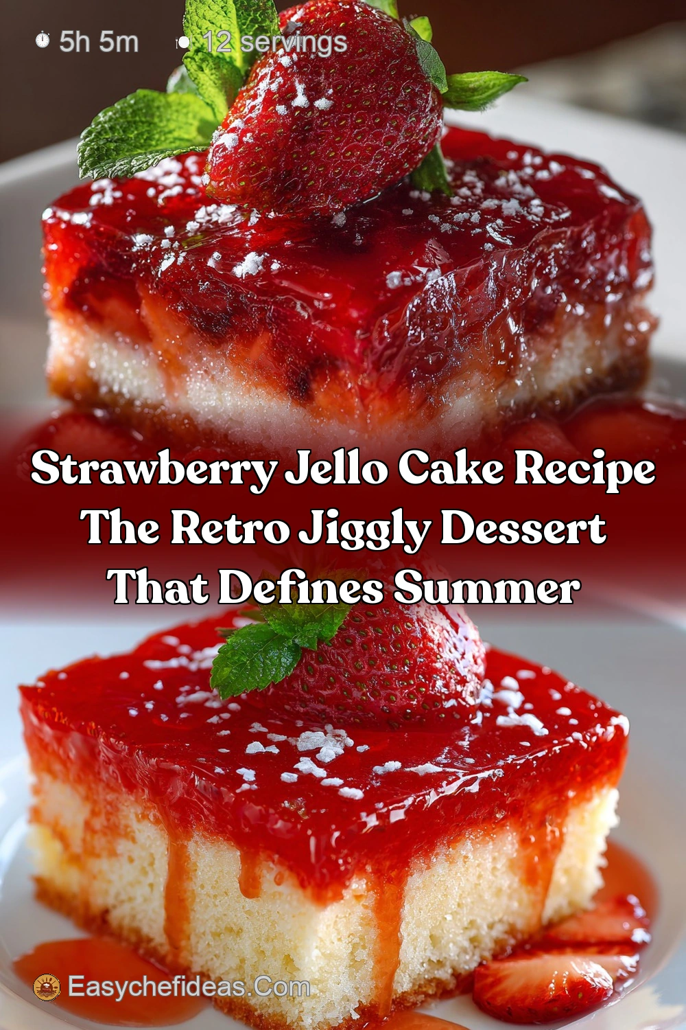 Strawberry Jello Cake The Easy Classic Jello Poke Cake…