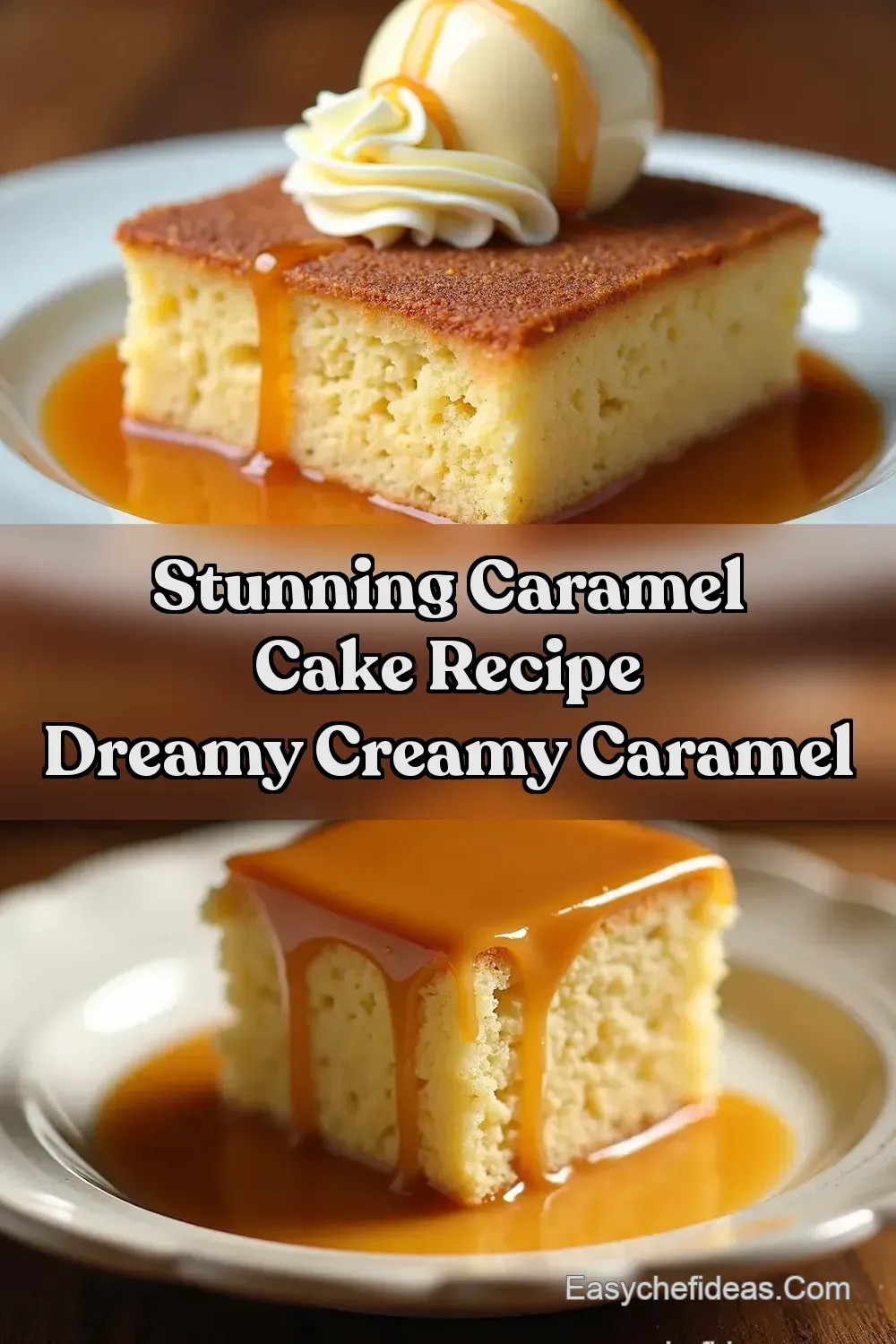 Caramel Cake With Creamy Caramel Southern Comfort Delight