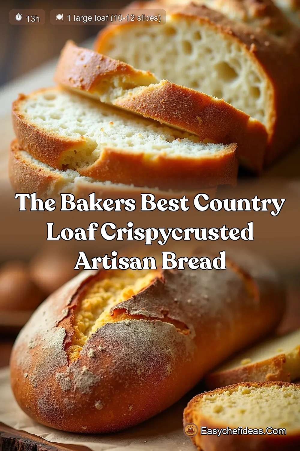 The Bakers Best Country Loaf Artisan Bread Recipe Easy