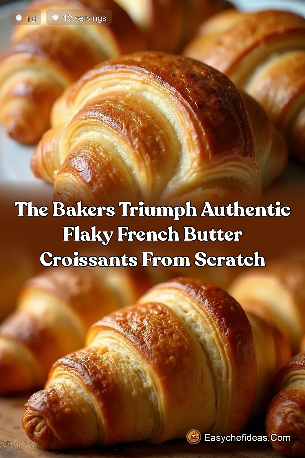 Authentic Flaky French Butter Croissants From Scratch