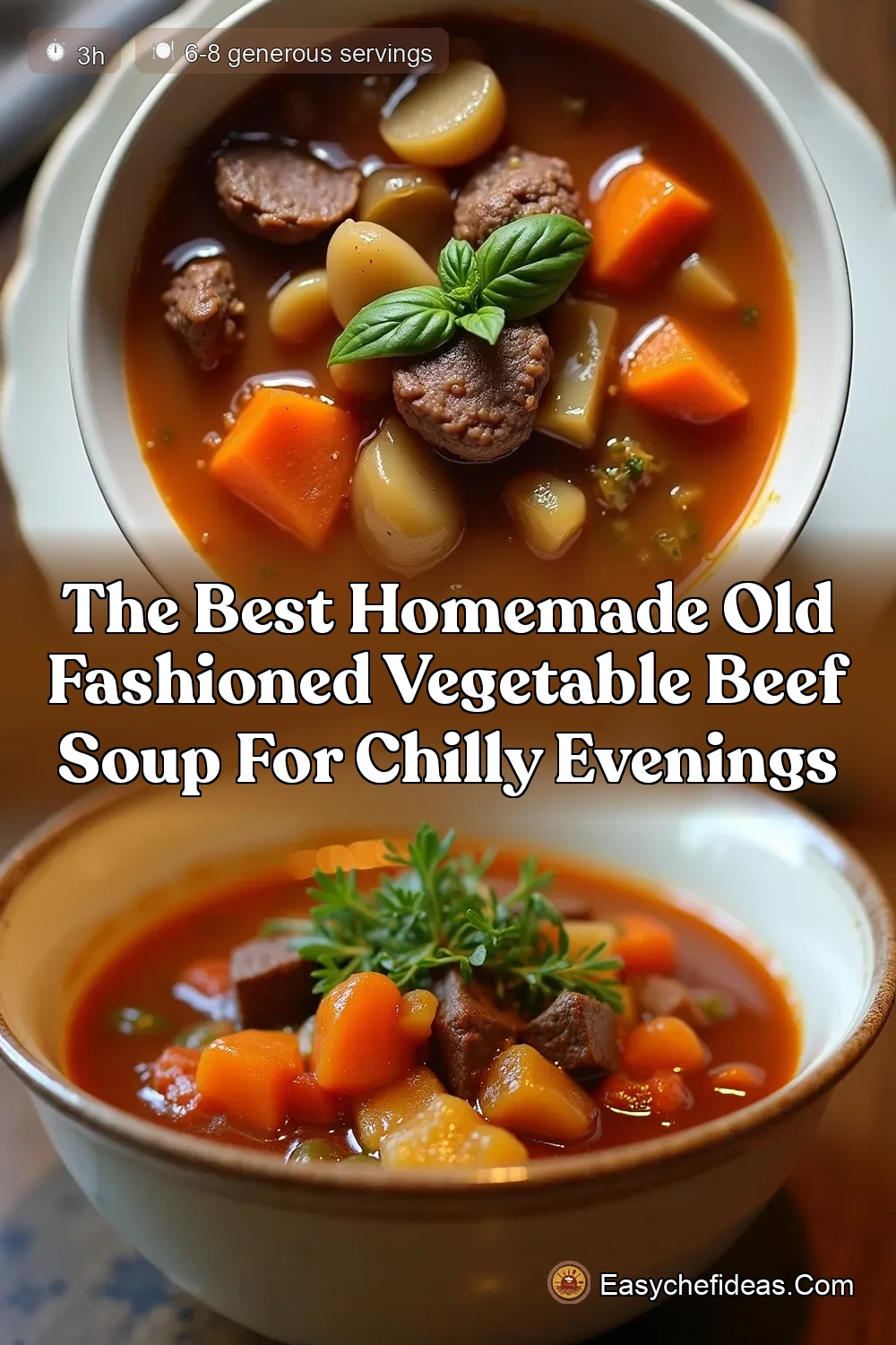 Mums Old Fashioned Vegetable Beef Soup Recipe Hearty Tender