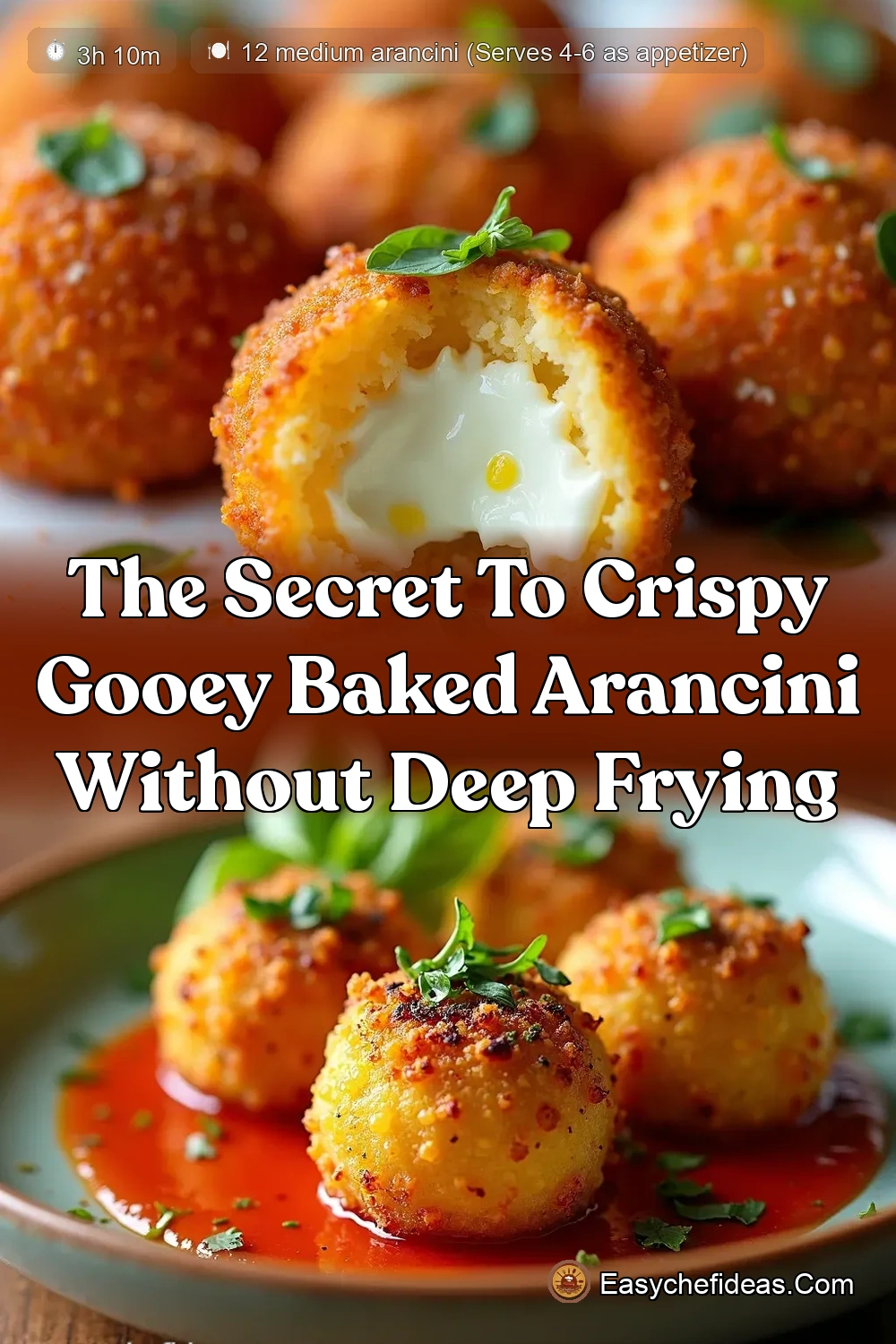 Crispy Baked Arancini Recipe Lighter Italian Appetizers