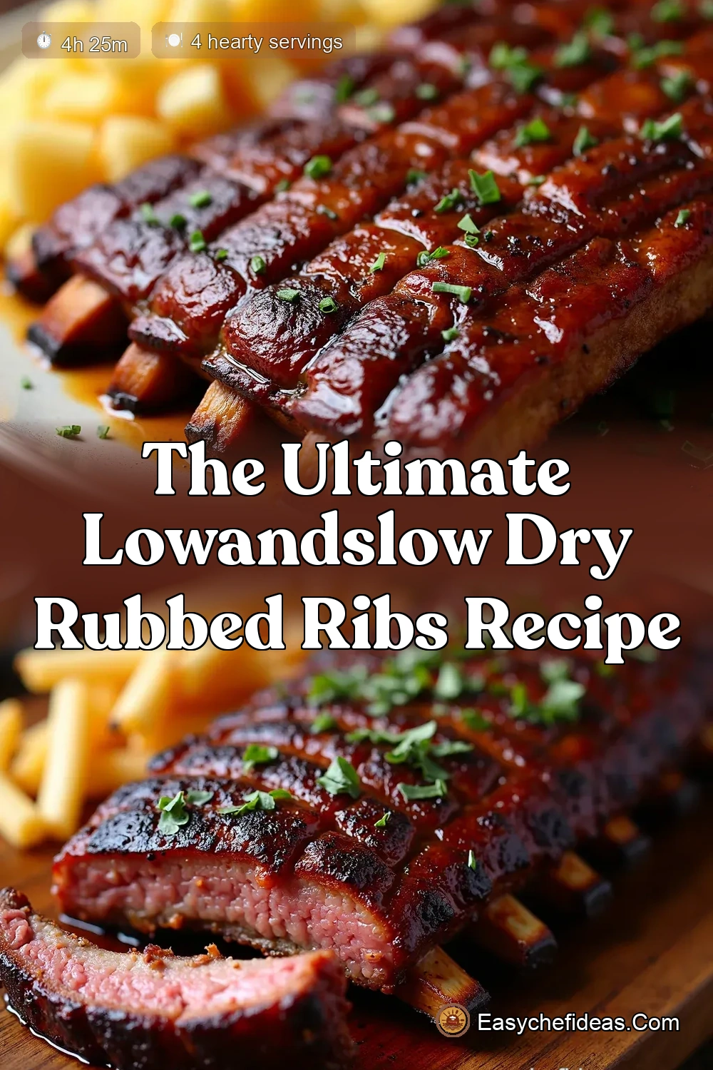 Low Slow Dry Rubbed Ribs Oven Baked Perfection - Easy Chef…