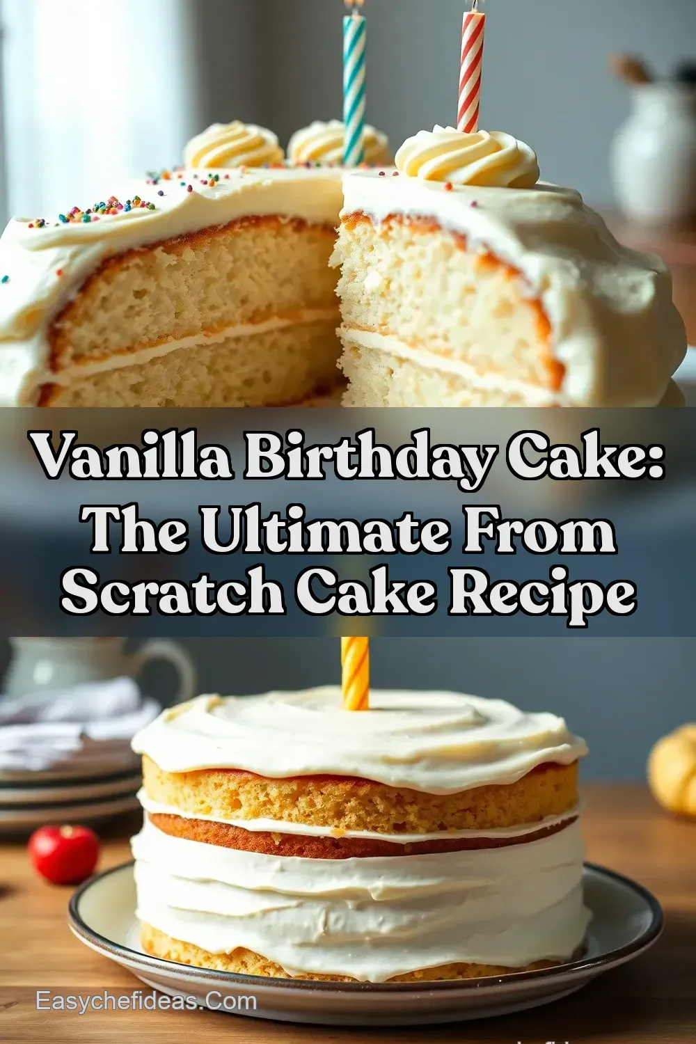 My Go-To Homemade Cake Recipe: Vanilla Birthday Cake!
