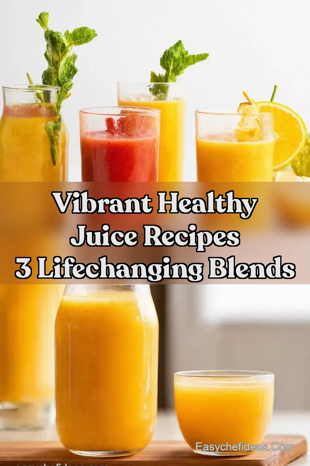 Healthy Juice Recipes My Rise Shine Trio Easy - Easy Chef…