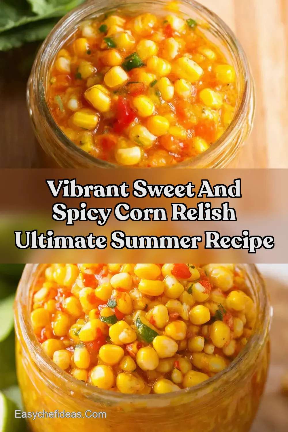 Sweet Spicy Corn Relish Recipe Summer in a Jar - Easy Chef…