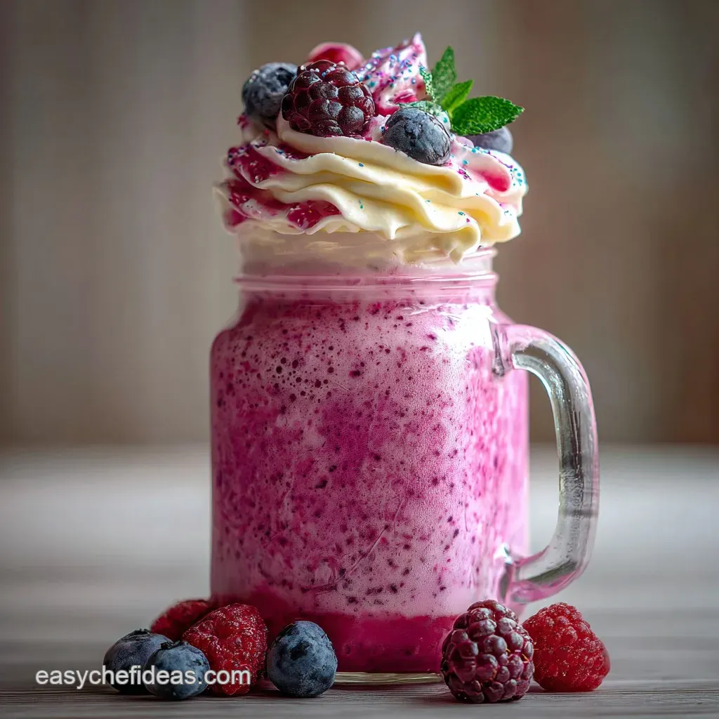 Very Berry Banana Fro Yo Shake: Velvety Fusion - Easy Chef…