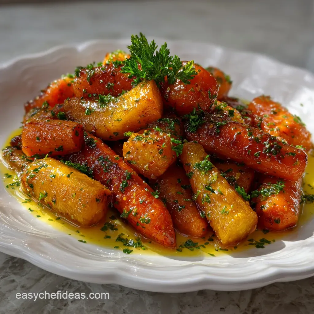 Christmas Vegetable Side Dish with Honey Glazed Carrots