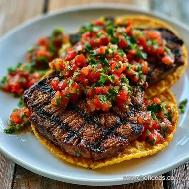 Salsa Asada Tostadas for 4 Servings - Easy Chef Ideas