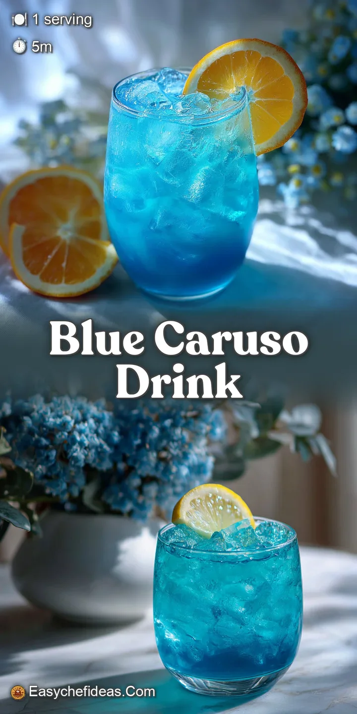 Blue Caruso Drink: Botanical Gin Cocktail - Easy Chef Ideas
