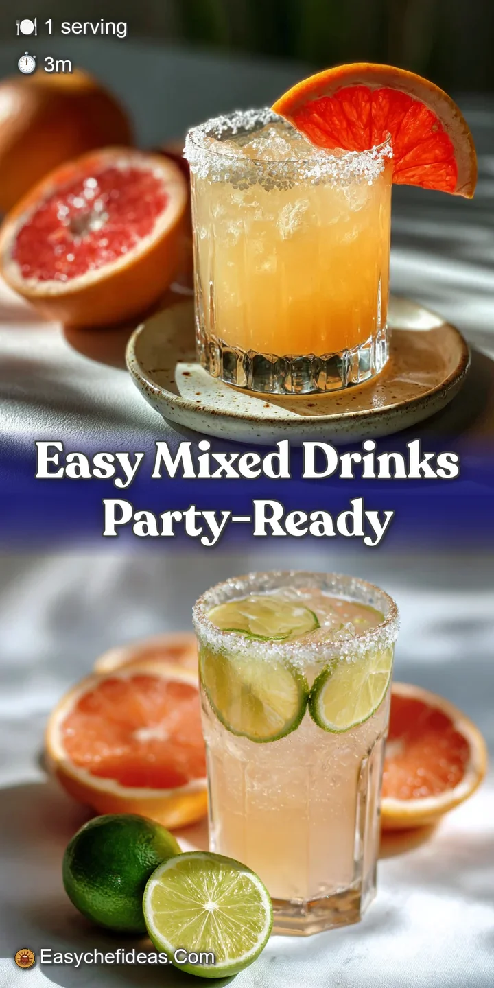 Easy Mixed Drinks Party-Ready in 3 Minutes - Easy Chef Ideas