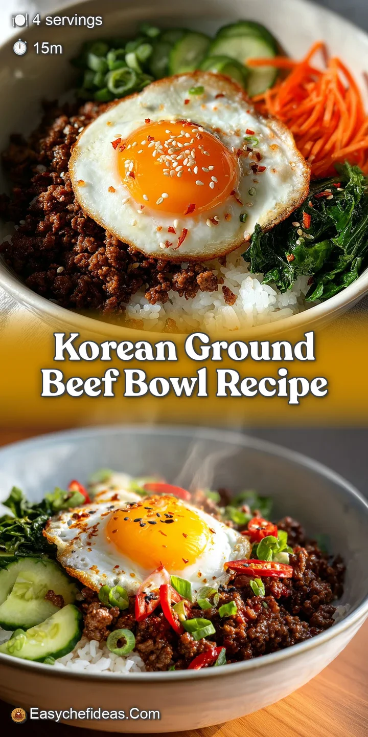 Korean Ground Beef Bowl in 15 Minutes - Easy Chef Ideas