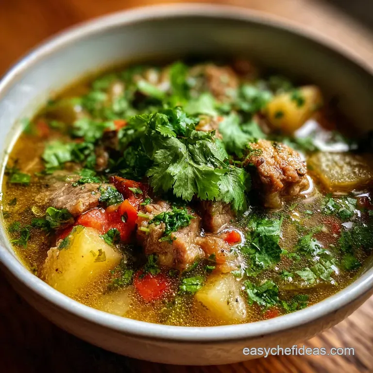 Slow Cooker Pork and Green Chili Stew with Fresh Cilantro