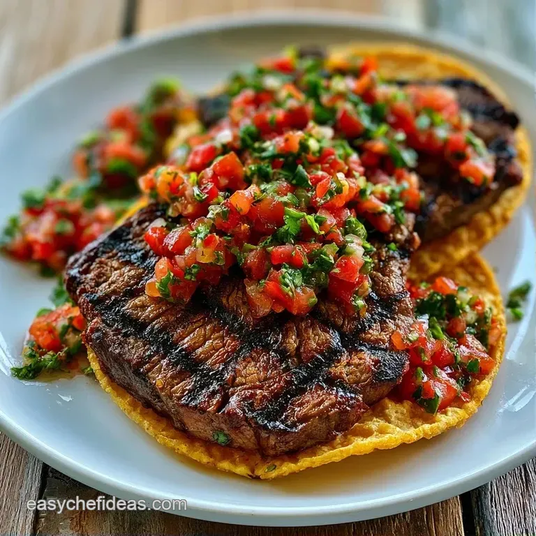 Salsa Asada Tostadas for 4 Servings - Easy Chef Ideas